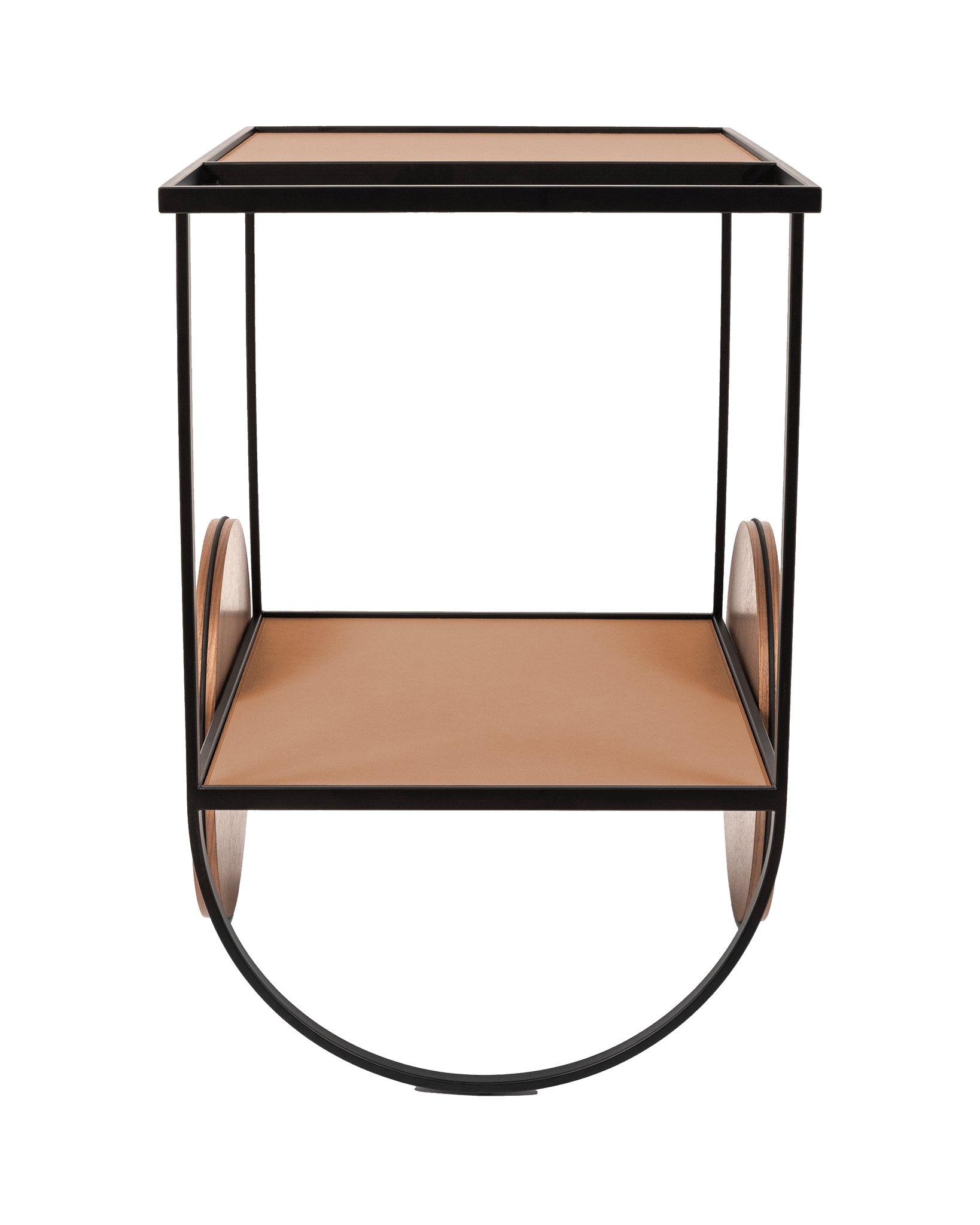 Magenta serving trolley with three removable trays - Camel – Maison SIA