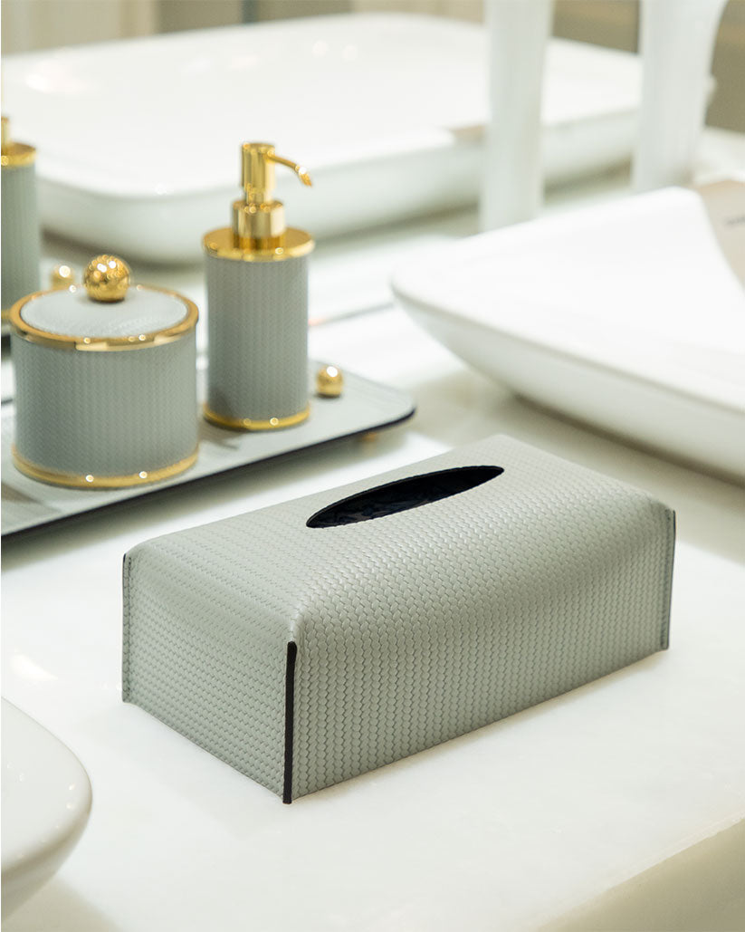 Rectangular Tissue box in Light grey – Maison SIA