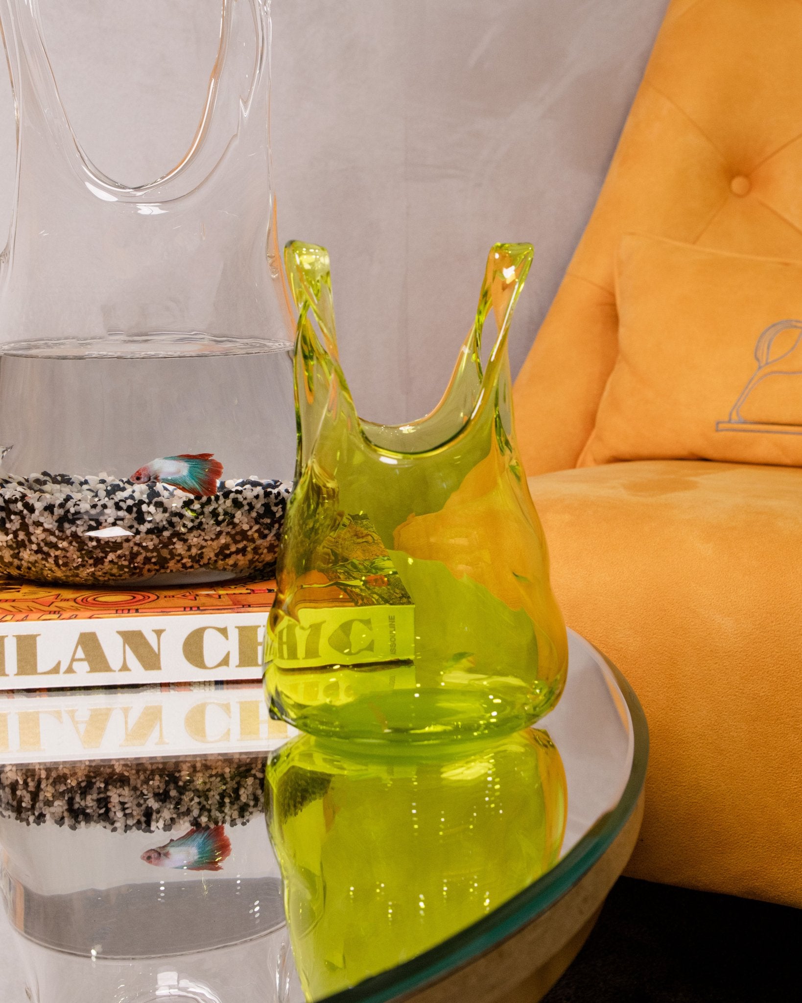 Unveil the Elegance of Sas' Green Glass Bag | The Ultimate Interior ...
