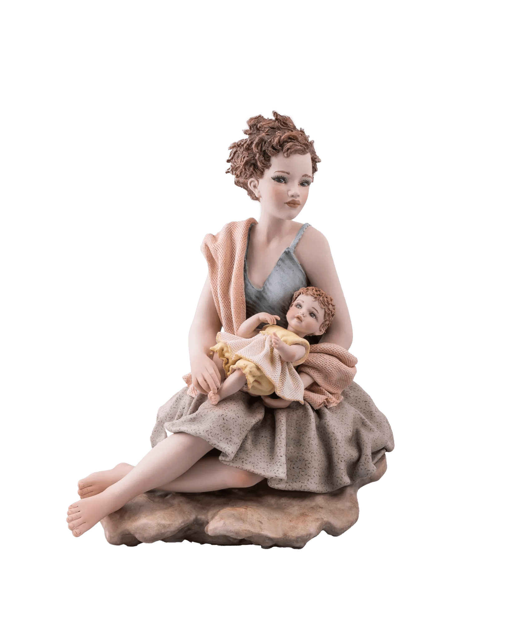 Sibania Ninna Nanna Figurine - A Heartwarming Masterpiece of Maternal ...