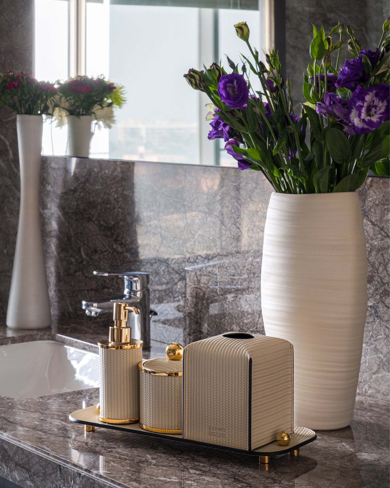Taupe Square Tissue Box – Maison SIA