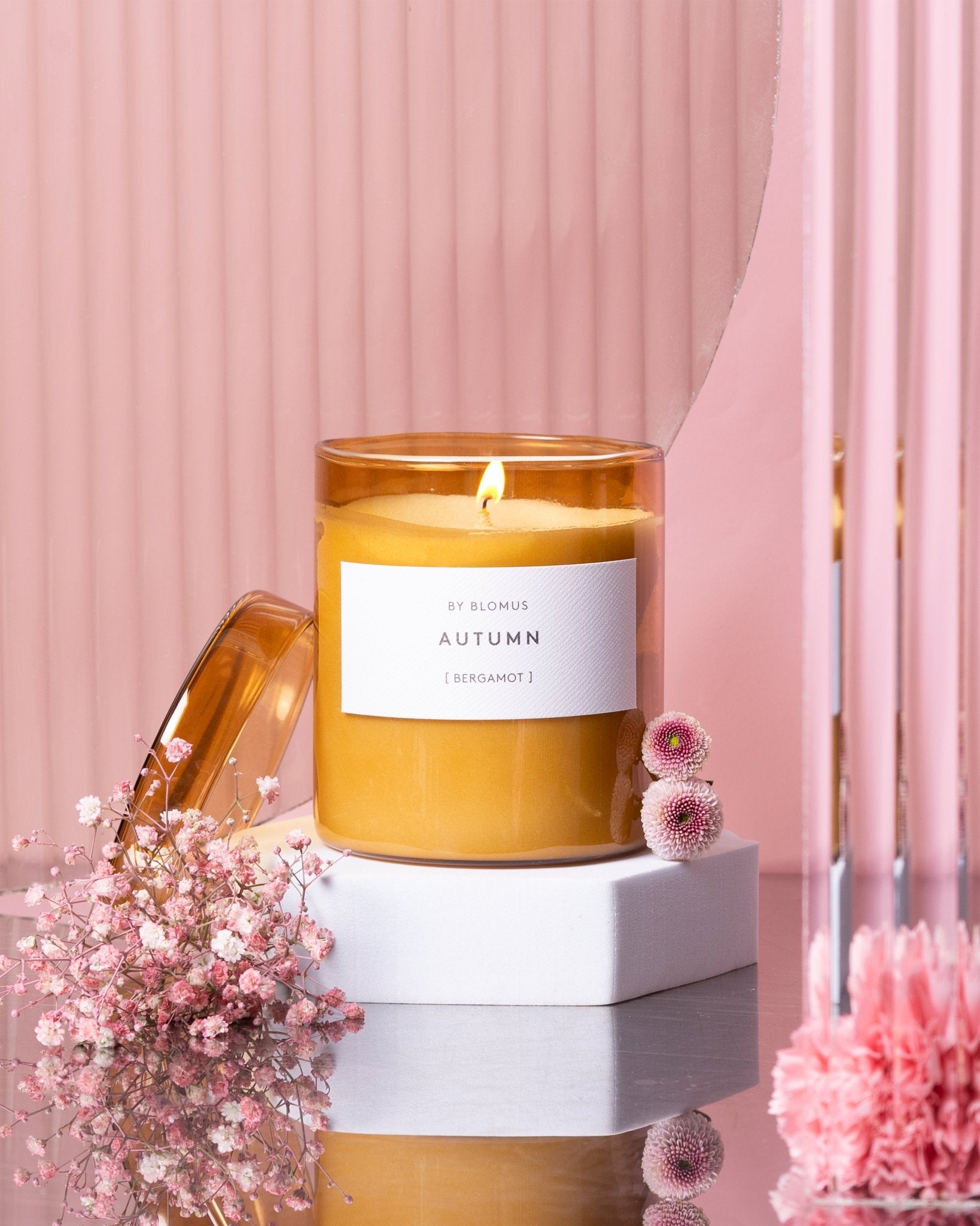 Blomus Valoa Tan Scented Candle | Autumn Bergamot Luxury Fragrance ...